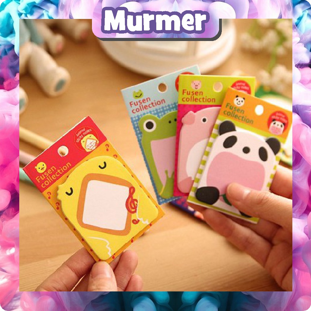 Jual MurmerOfficial R457 Sticky Notes Memo Sticky Notes Zoo Animal Buku ...