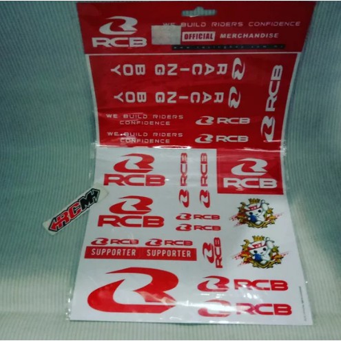 Jual STIKER LIST EMBLEM RCBB RACING BOY RACINGBOY OFFICIAL ORI ...