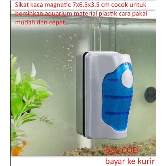Jual Sikat kaca magnetic 7x6.5x3.5 cm cocok untuk bersihkan aquarium ...
