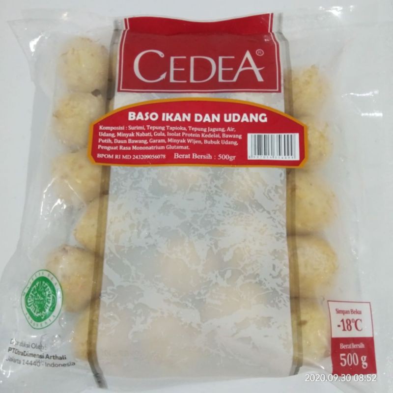 Jual Cedea Bakso Ikan dan Udang 500 gram | Shopee Indonesia