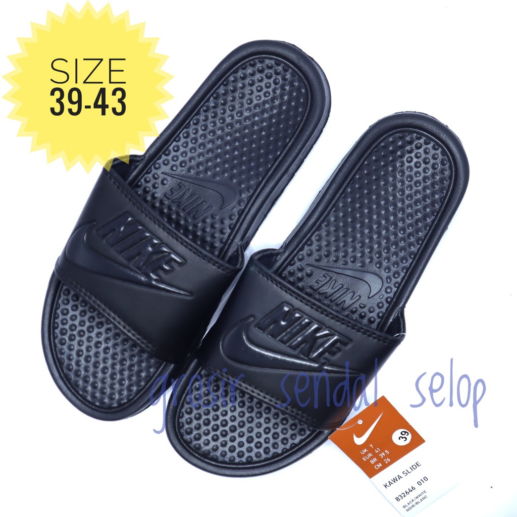 Jual SANDAL PRIA NIKE BENASSI SWOOSH FLIP FLOP GRADE ORI TERMURAH ...