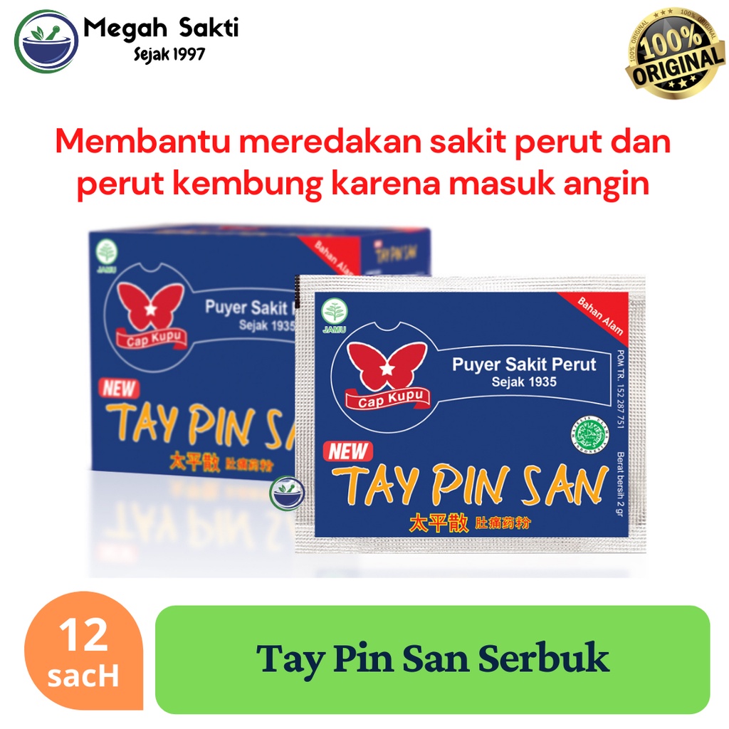 Jual MGS - Tay Pin San Cap Kupu - Puyer Sakit Perut BKK | Shopee Indonesia