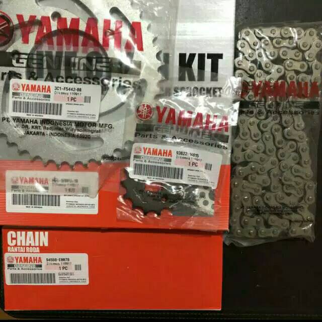 Jual GEAR SET PAKET KIT GEAR RANTAI RODA VIXION OLD LAMA 3c1 | Shopee ...
