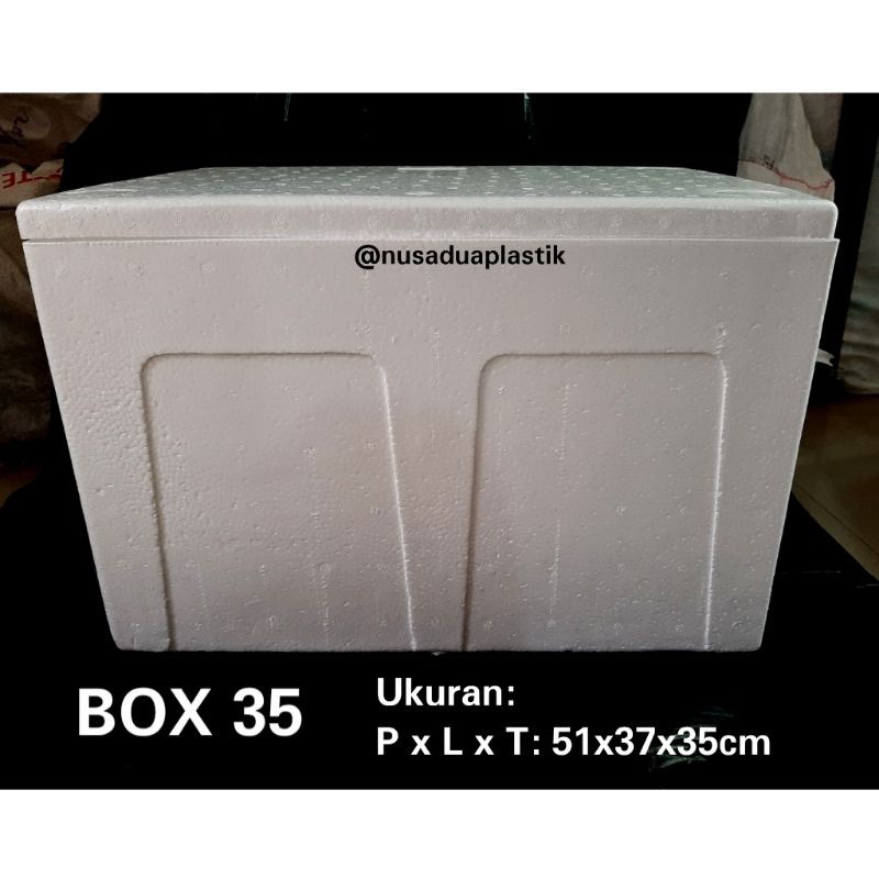 Jual Box Gabus Styrofoam Box Es Sedang 35 Khusus Grab | Shopee Indonesia