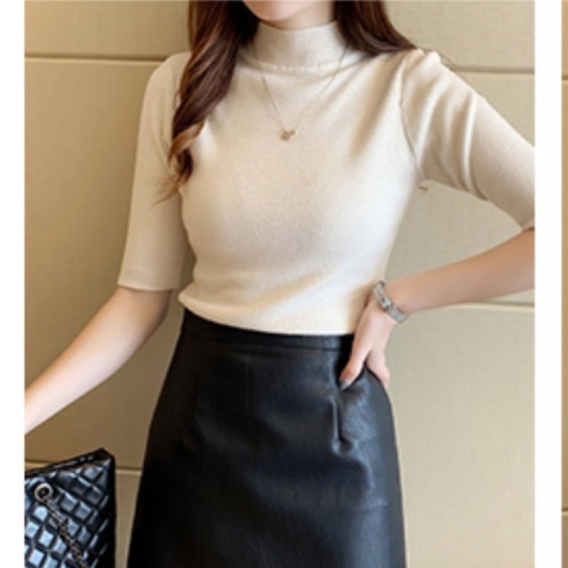 Jual ATASAN RAJUT WANITA (3/4 ) Baju Rajut Wanita Kaos Import Wanita ...