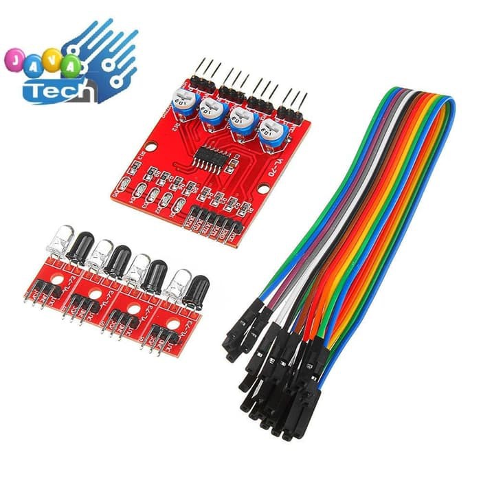 Jual Modul 4 Channel IR Infrared Sensor Robot Line Follower Tracer ...