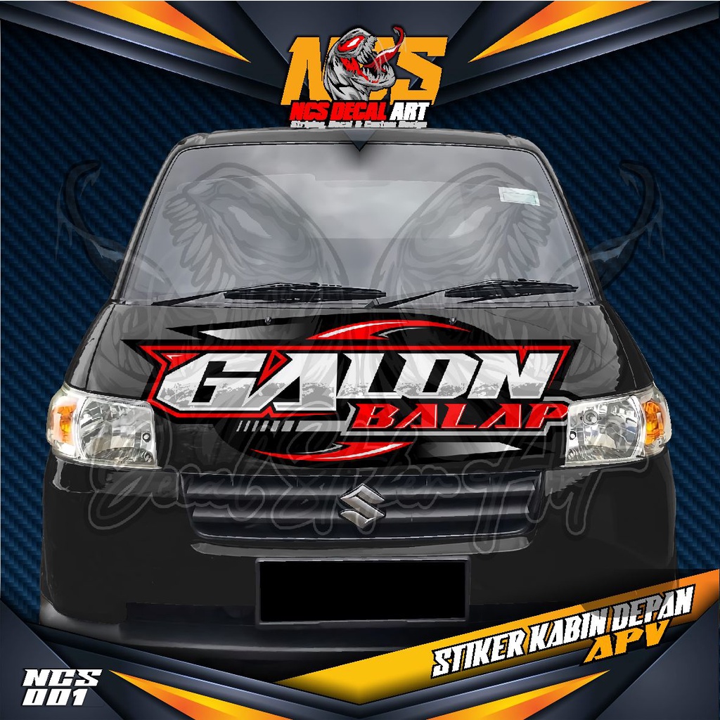Jual Stiker Decal Kabin Depan All Pick Up GALON BALAP Custom Bisa ...