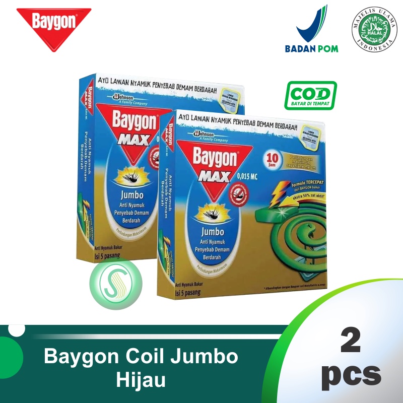 Jual Baygon Coil Jumbo Max Obat Nyamuk Bakar 2 pcs | Shopee Indonesia
