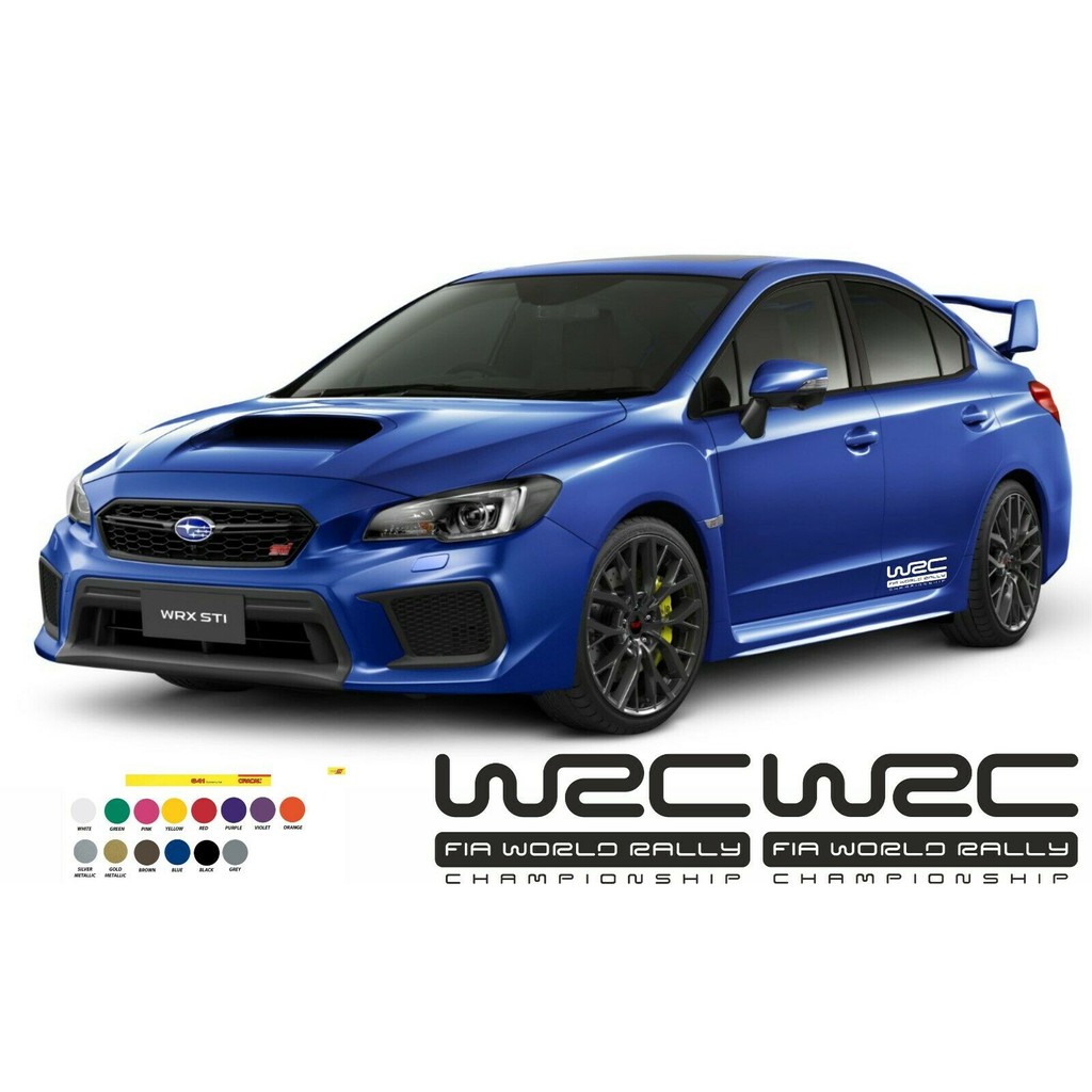 Jual STIKER WRC FIA WORLD RALLY CHAMPIONSHIP STICKER BALAP | Shopee ...