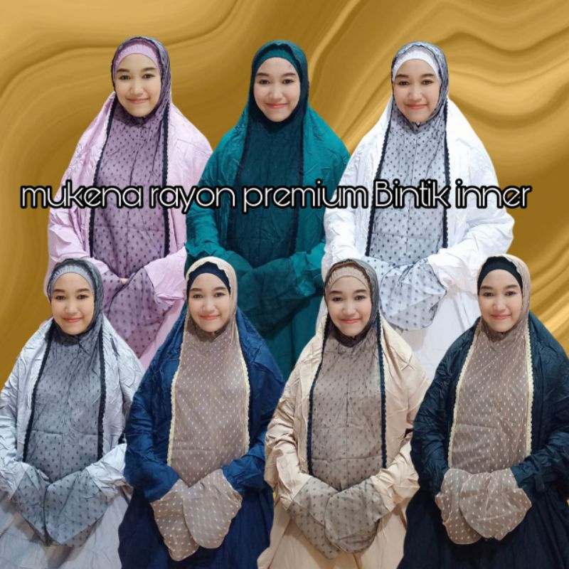 Jual Mukena Terusan Rayon Jumbo Premium Dewasa Rukuh Hiasan Tile Cantik ...