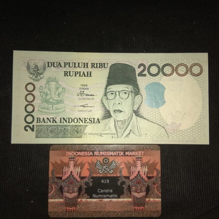 Jual KUNO-UANG- UANG KERTAS 20 RB KI HAJAR DEWANTARA -UANG-KUNO ...