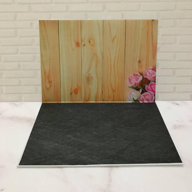 Jual ALAS FOTO LIPAT UKURAN A2 ( 60X 44 CM ) motif kayu bunga dan hitam ...