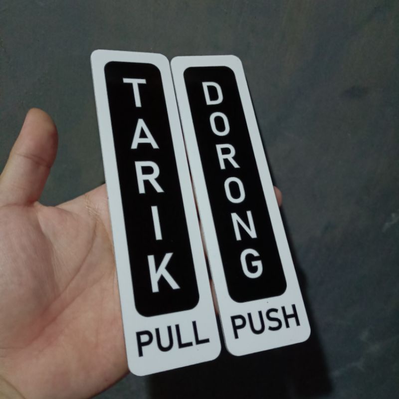 Jual TARIK DORONG PINTU / Tulisan Dorong Tarik Pintu | Shopee Indonesia