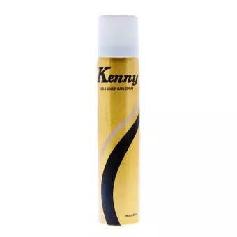 Jual Warna Gold / Emas - Cat Rambut Semprot Hair Spray Kenny 50 ml ...