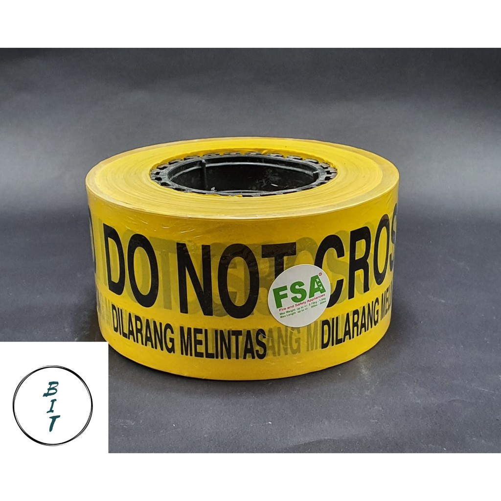 Jual Police Line/Barricade Line/Safety Line Ukuran 3 inchi x 500 meter ...