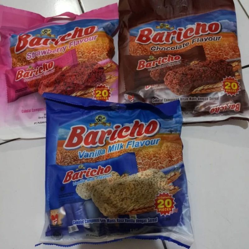 Jual BARICHO Oat Snack Sereal isi 20pcs/pack rasa coklat, stroberi ...