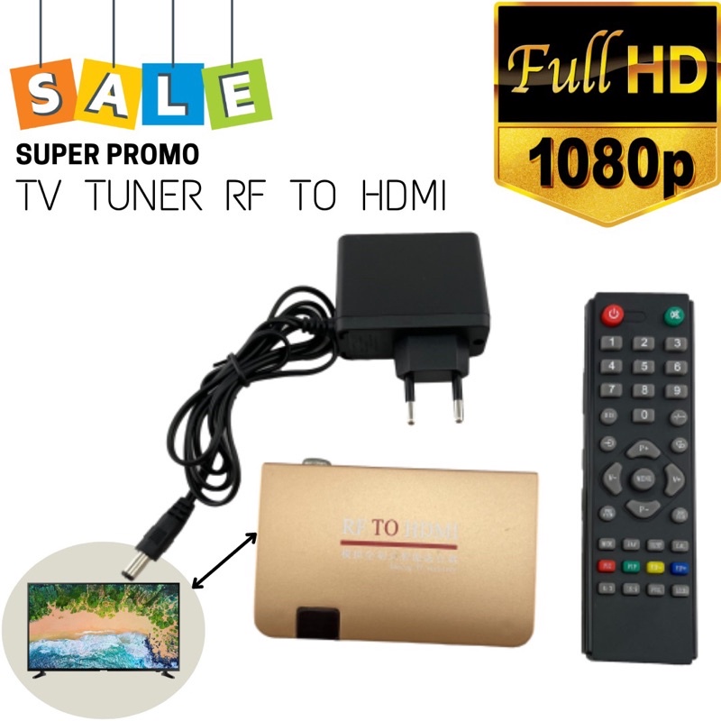 Jual TV TUNER CONVERTER RF TO HDMI ANALOG TO DIGITAL TV RECEIVER ...