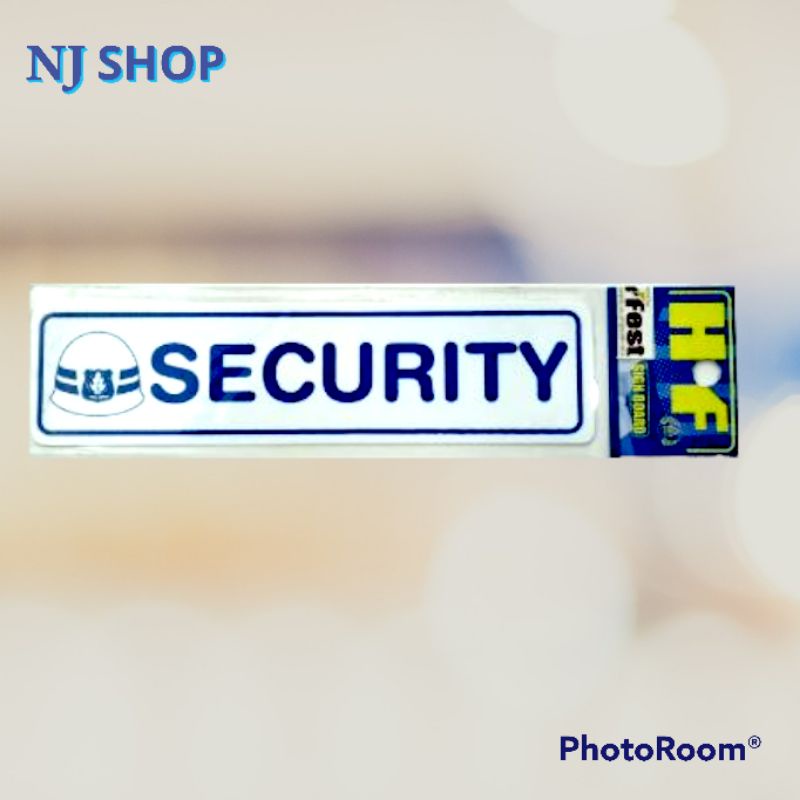 Jual [Sign Sticker] - "SECURITY" STICKER | Shopee Indonesia