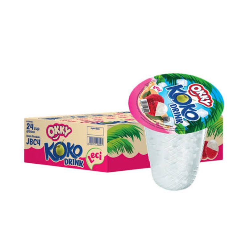 Jual OKKY KOKO DRINK KEMASAN DUS ISI 24 PCS @150ML RASA LECI | Shopee ...