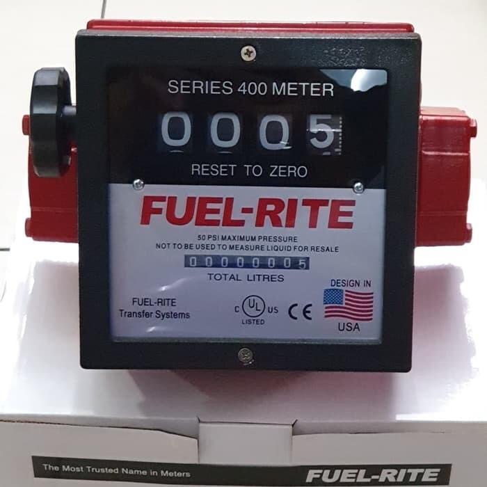 Jual Flow Meter Flowmeter Fuel Rite 1,5" 4 Digit/ Flowmeter Minyak ...
