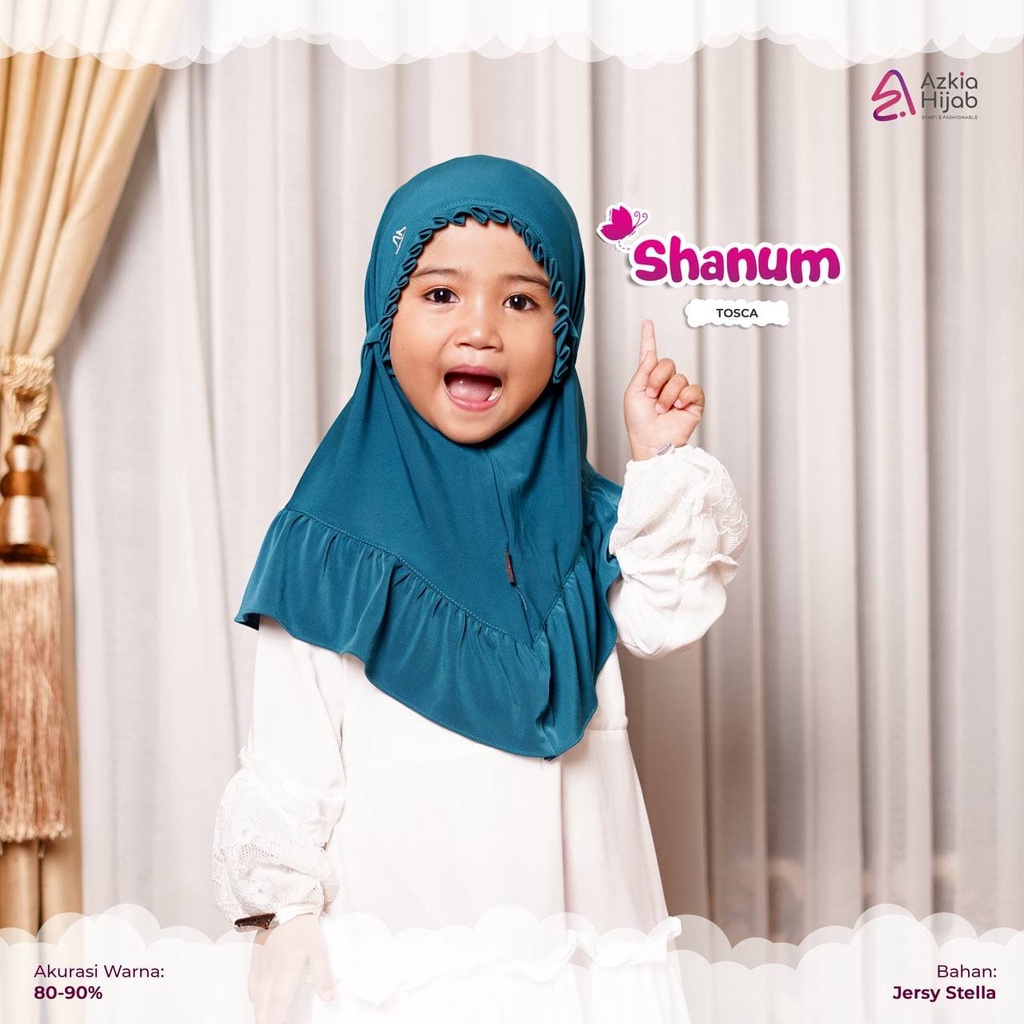 Jual Jilbab Anak Shanum Size 1 sd 8 Ori By Azkia HIjab | Shopee Indonesia