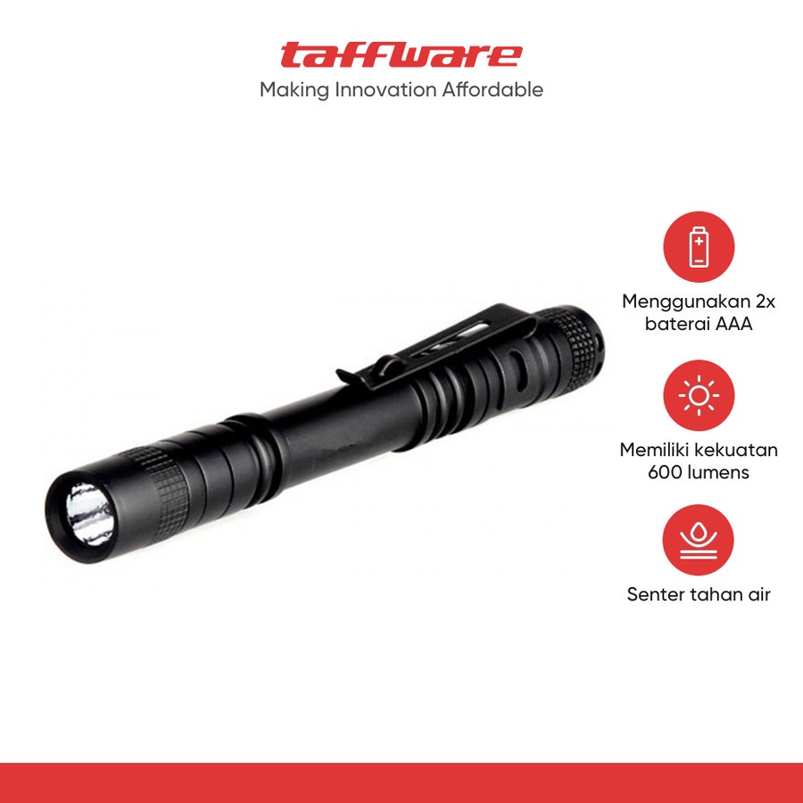 Jual TaffLED Senter Camping Flashlight Cree Q5 600 Lumens - SE-A02 ...