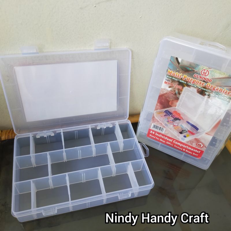 Jual Box Sekat 13 - MPO 200 - Kotak Monte - Kotak Manik Kotak kancing ...