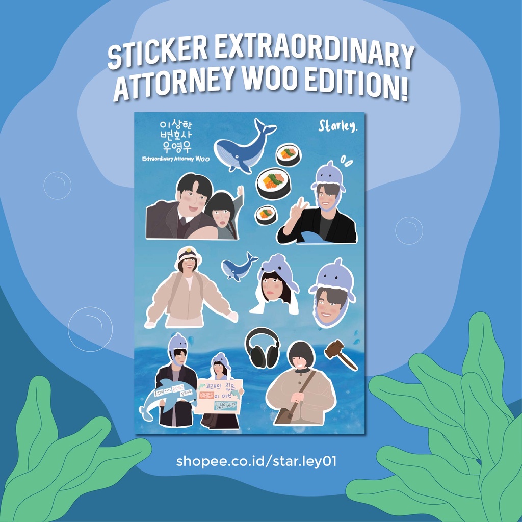 Jual Sticker Extraordinary Attorney Woo | Dolphin Edition | Shopee ...
