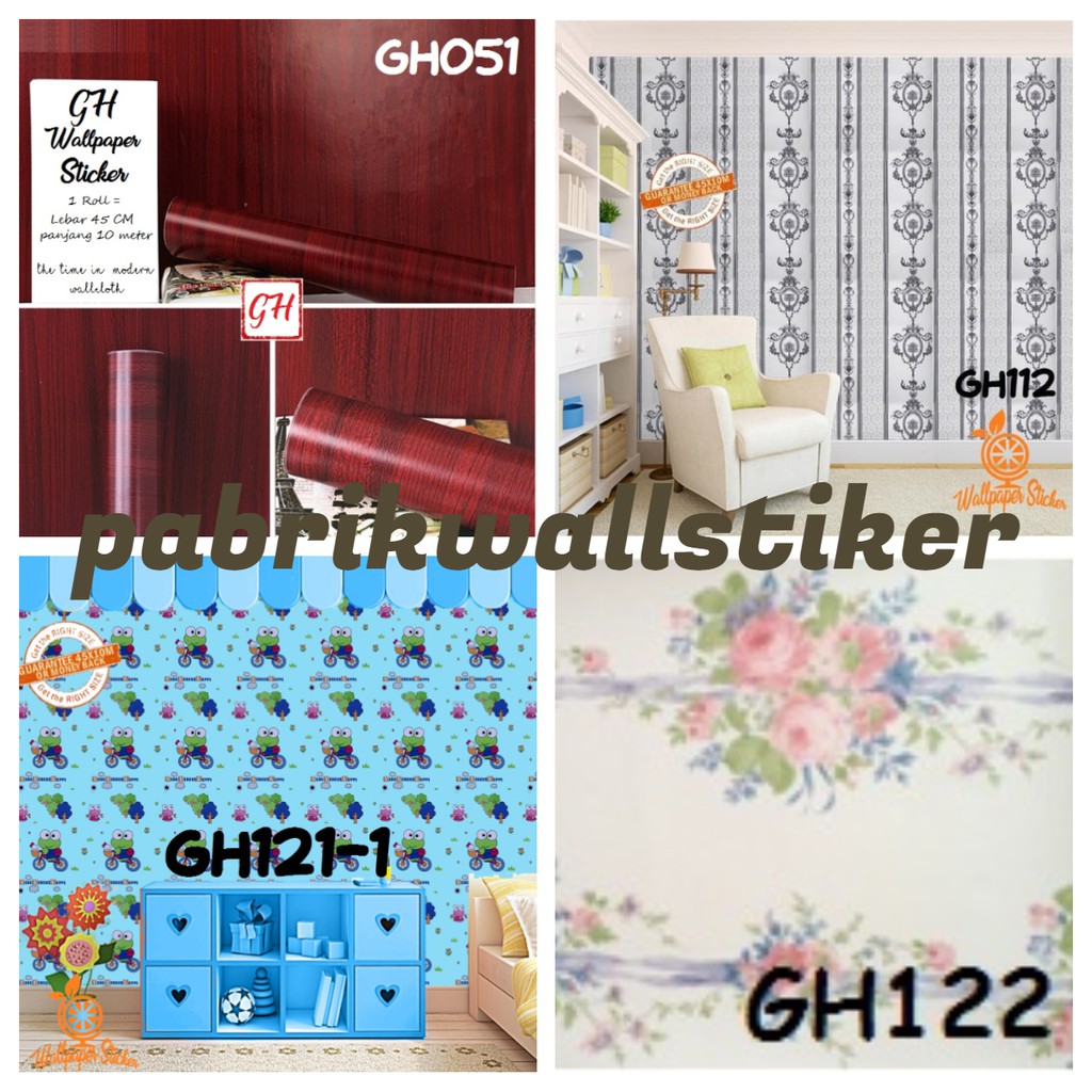 Jual Wallpaper stiker dinding hiasan dinding dekorasi dinding ukuran ...