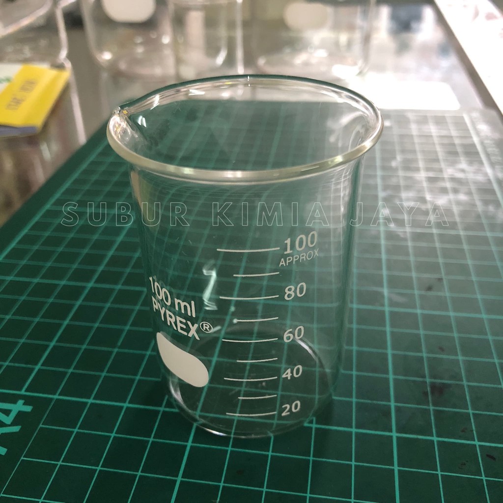 Jual Gelas Ukur / Beaker Glass 100 ML Pyrex | Shopee Indonesia