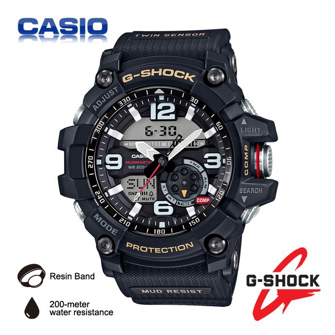 Jual Original Casio G Shock Mudmaster GG-1000-1A Black Analog-Digital ...