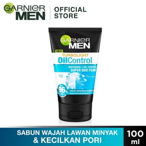 Jual Garnier Men Oil Control White Icy Duo Foam 100Ml | Shopee Indonesia