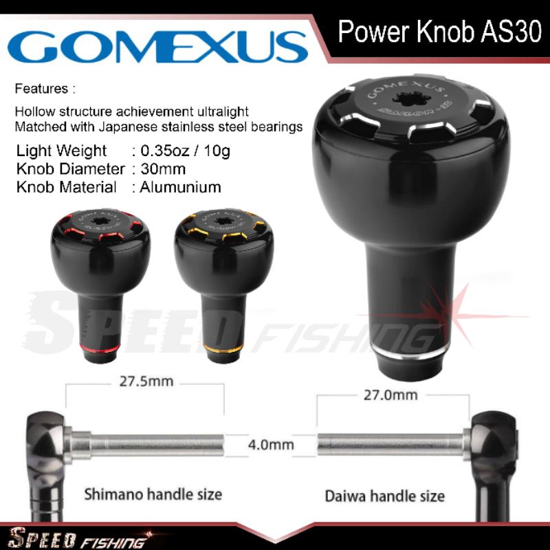 Jual Knob Handle Gomexus AS 30 Power Knob Alumunium | Shopee Indonesia