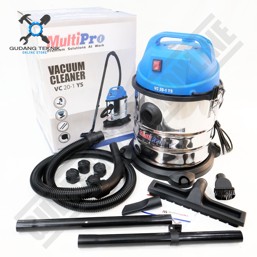 Jual Vacuum Cleaner 20L MULTIPRO VC20-1YS - Mesin Sedot Debu 20 liter Wet & Dry Vacum Vakum VC ...