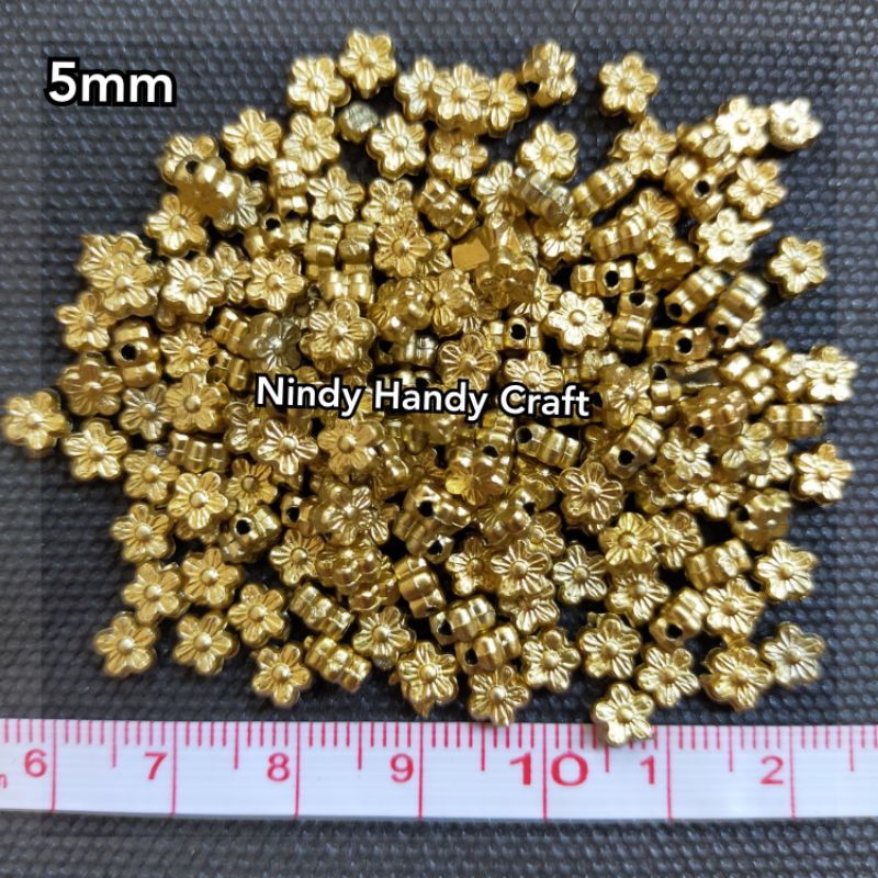 Jual Aplikasi Manik SQ Bunga Kecil 5mm - Manik Baju - Payet Baju ...