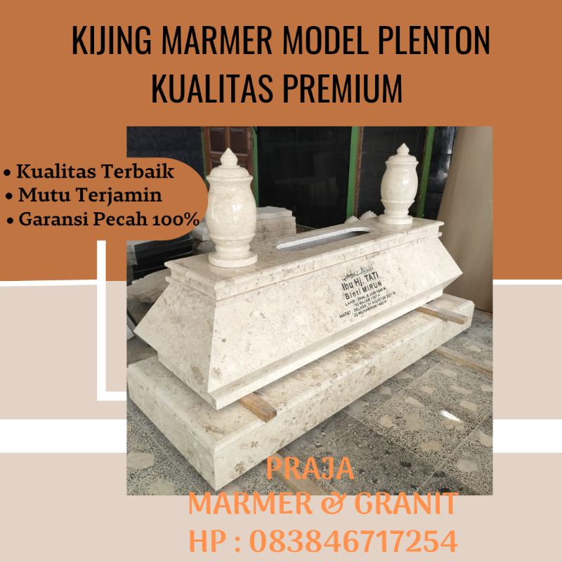 Jual Kijing Marmer Model keraton Casing Makam Marmer Plenton Kijing ...