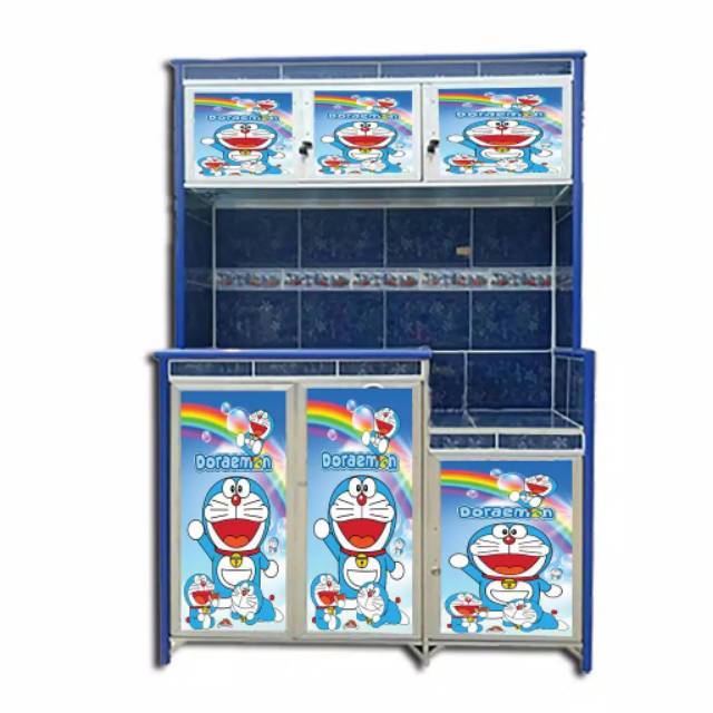 Jual Variasi sticker rak piring 6 pintu kaca motif doraemon | Shopee ...