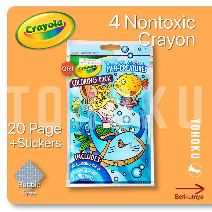 Jual Crayola Crayon & Set Mewarnai + Sticker - Crayola Activity Set ...