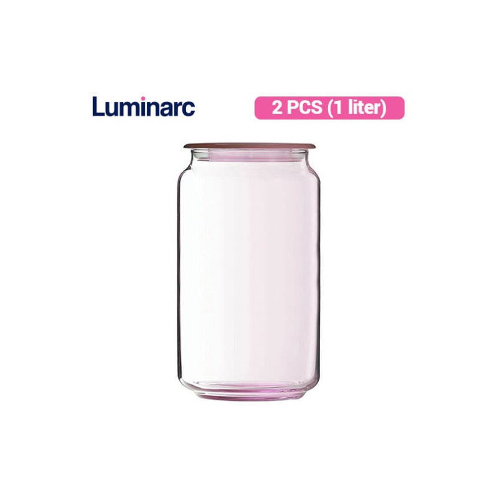 Jual Luminarc Toples Rondo Jar Ice Pink 1Ltr - 2Pcs | Shopee Indonesia