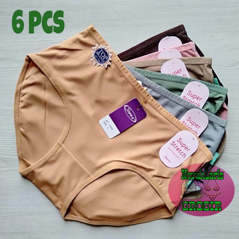 Jual 6pc - GROSIR CD SOREX 1258 BAHAN LICIN - CELANA DALAM WANITA MOTIF SALUR LUSINAN | Shopee ...