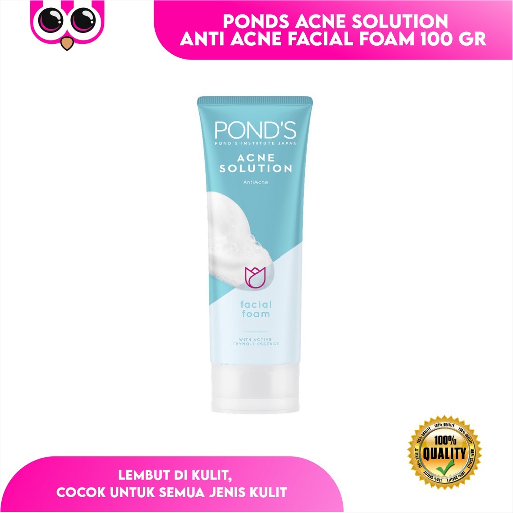 Jual [ FW ACNE ] PONDS ACNE SOLUTION ANTI ACNE FACIAL FOAM 100 GR ...