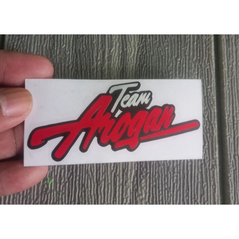 Jual sticker team arogan cutting 8,5 cm | Shopee Indonesia