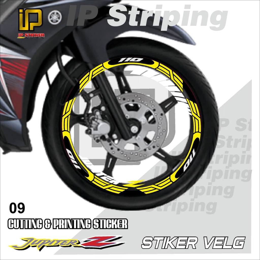 Jual (COD) Stiker Velg JUPITER Z - Sticker List Pelek Jupiter Z kode Z ...