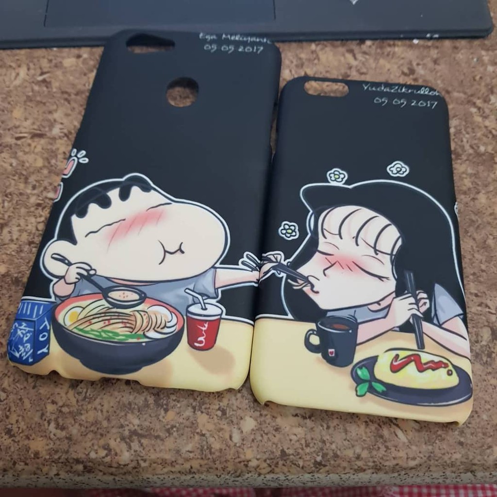 Jual Case / Casing Couple Sinchan custom | Shopee Indonesia