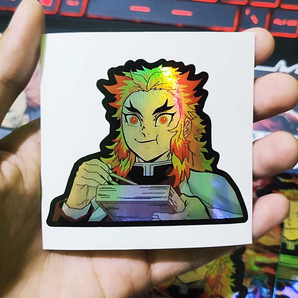 Jual STICKER STIKER HOLOGRAM ANIME -KIMETSU NO YAIBA RENGOKU - STIKER ...