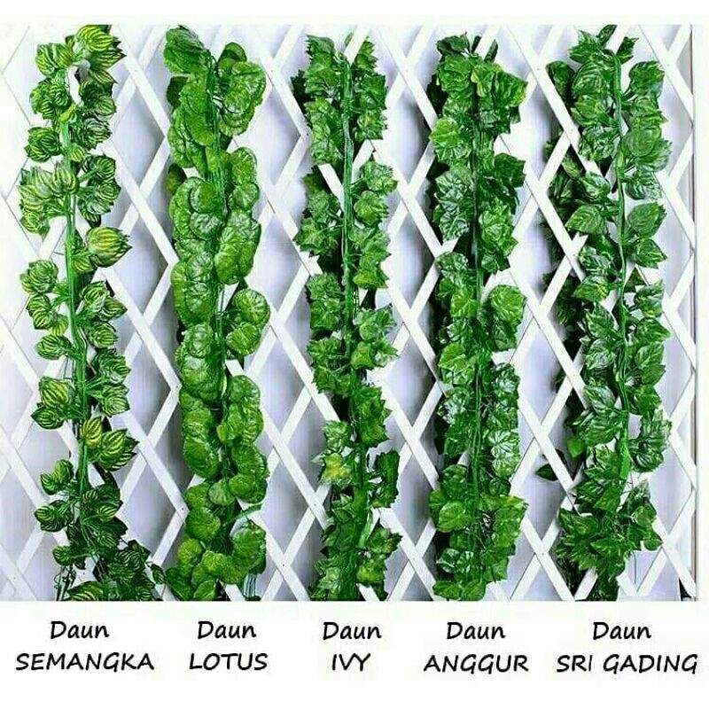 Jual ARIANI1318 DAUN RAMBAT IVY LOTUS ANGGUR IMITASI ARTIFICIAL PLASTIK ...