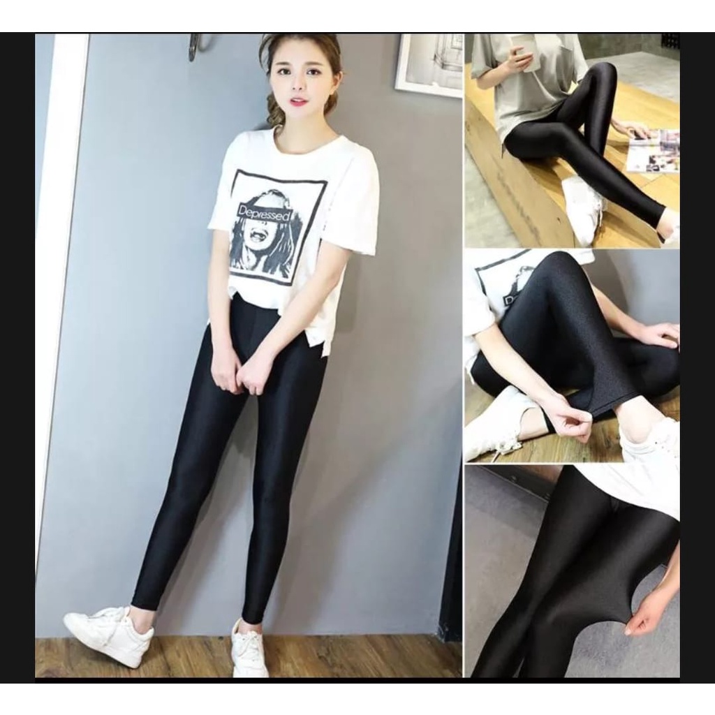 Jual REALPICT Celana Leging Licin dan Mengkilat Celan Leging korea ...