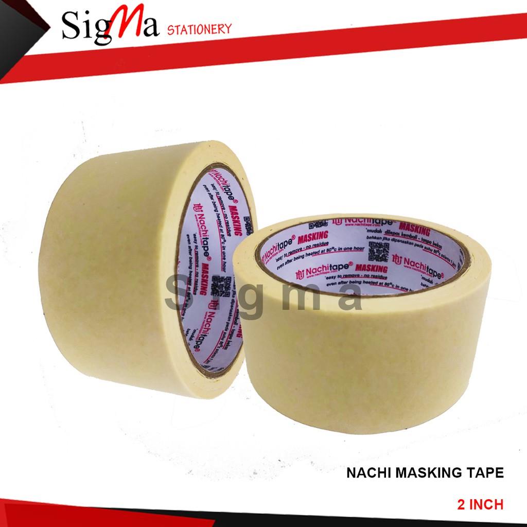 Jual Masking Tape NACHI 48 mm / Lakban Kertas / Solasi Kertas 2 inch ...