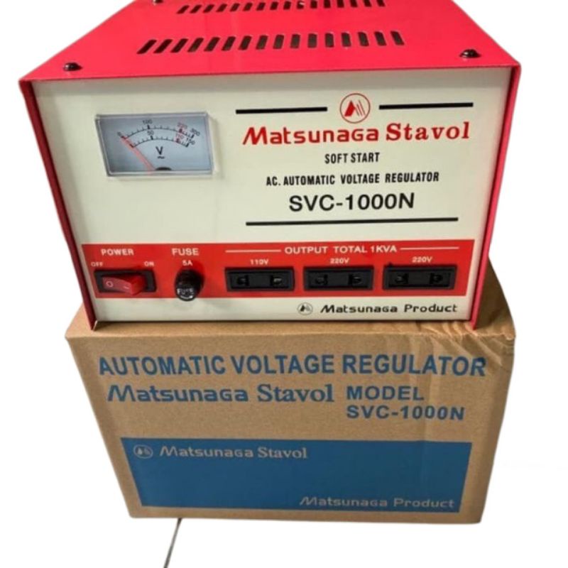Jual Stavolt stabilizer SVC 1000N 1000 watt VA Matsunaga | Shopee Indonesia