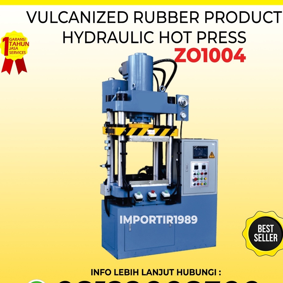 Jual Mesin Hidrolik Pres 100Ton Vulcanized Rubber Hydraulic Press ...